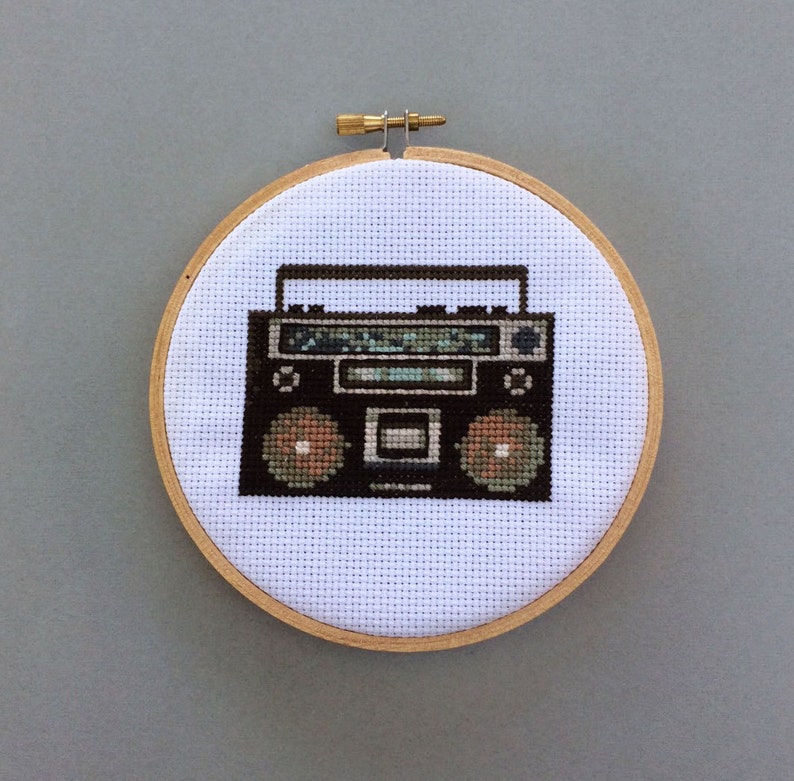 Retro Boombox Cross Stitch Pattern PDF - Etsy