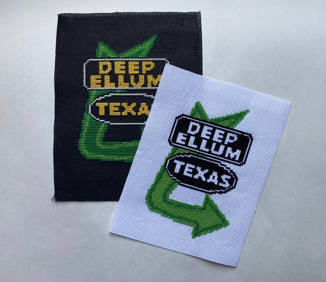 Deep Ellum Texas Landmark Sign - Cross Stitch Pattern PDF - Etsy