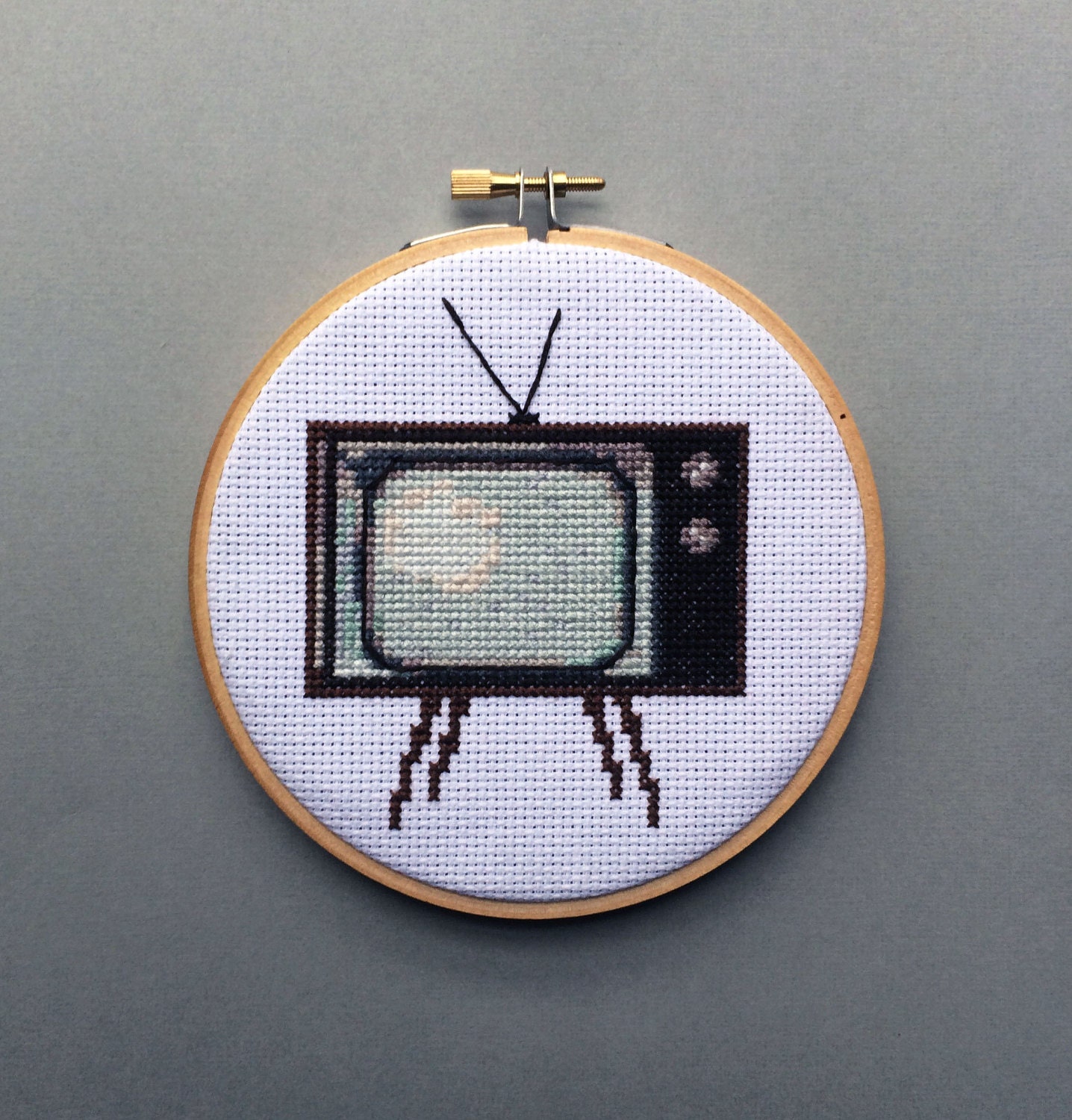 Retro TV - Cross Stitch Pattern PDF - Etsy
