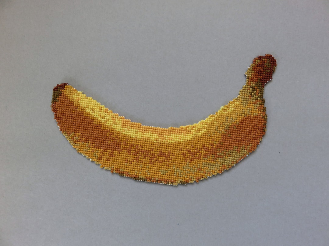 Portrait of a Banana - Cross Stitch Pattern PDF - Etsy