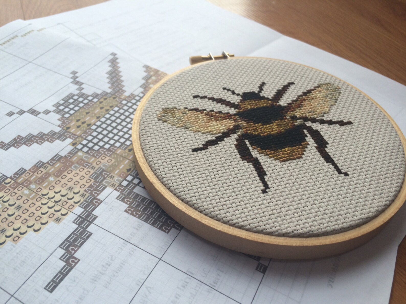 Portrait of a Bee Cross Stitch Pattern PDF - Etsy