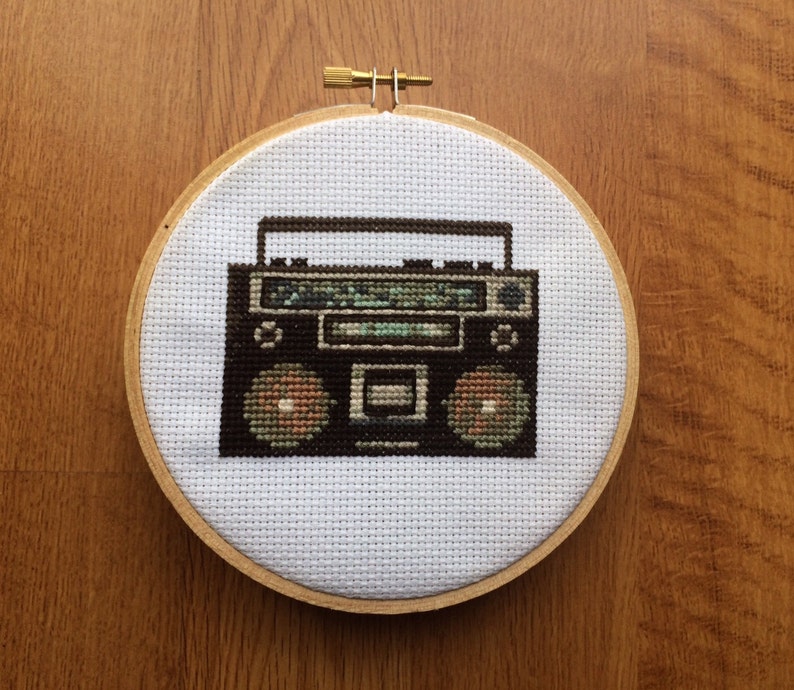 Retro Boombox Cross Stitch Pattern PDF - Etsy