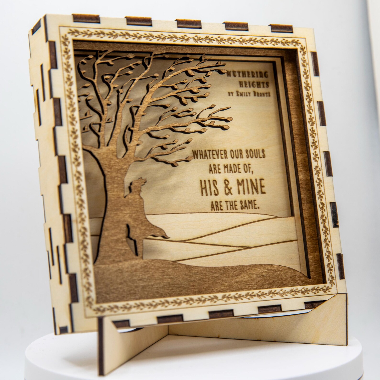 Wuthering Heights Shadow Box: Layered Basswood Book Art (5x5") - Etsy