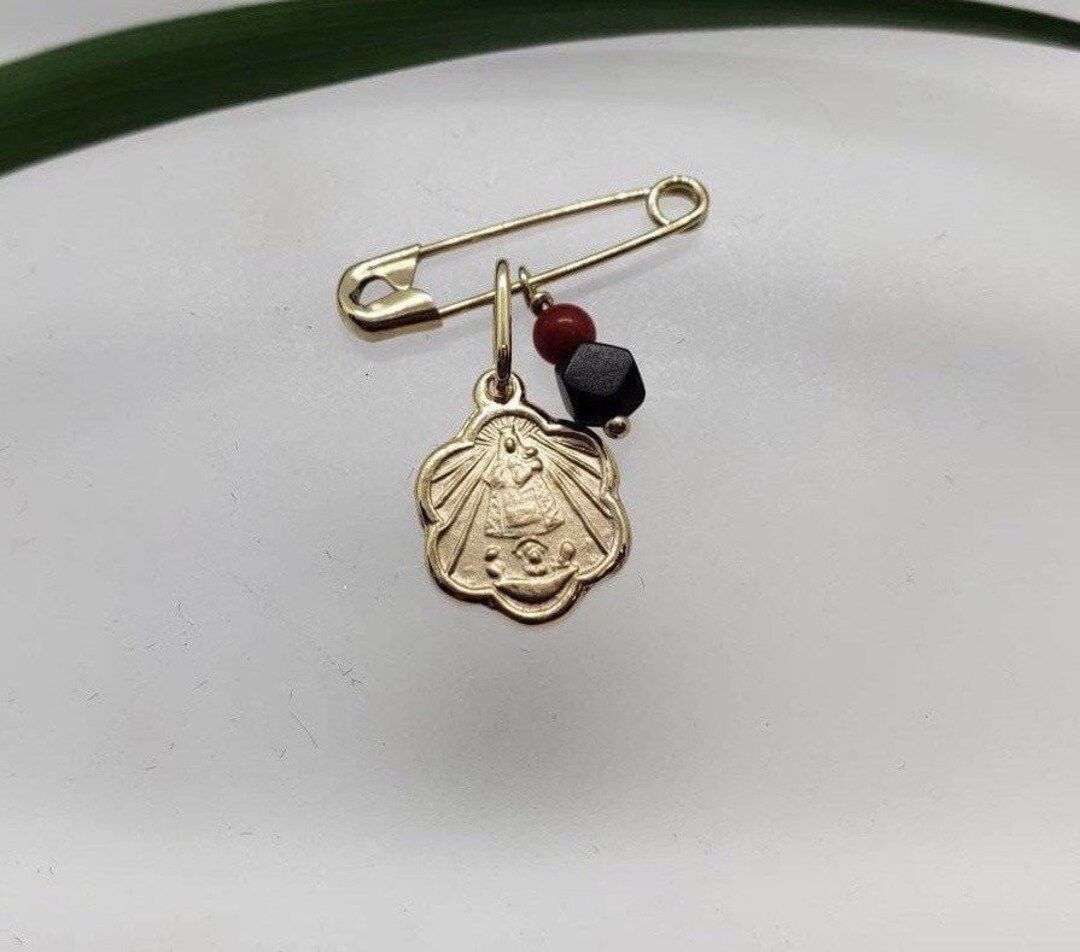 Saint Caridad Medal/ Virgin Caridad/ Pendant/14kt Solid Gold Medal ...