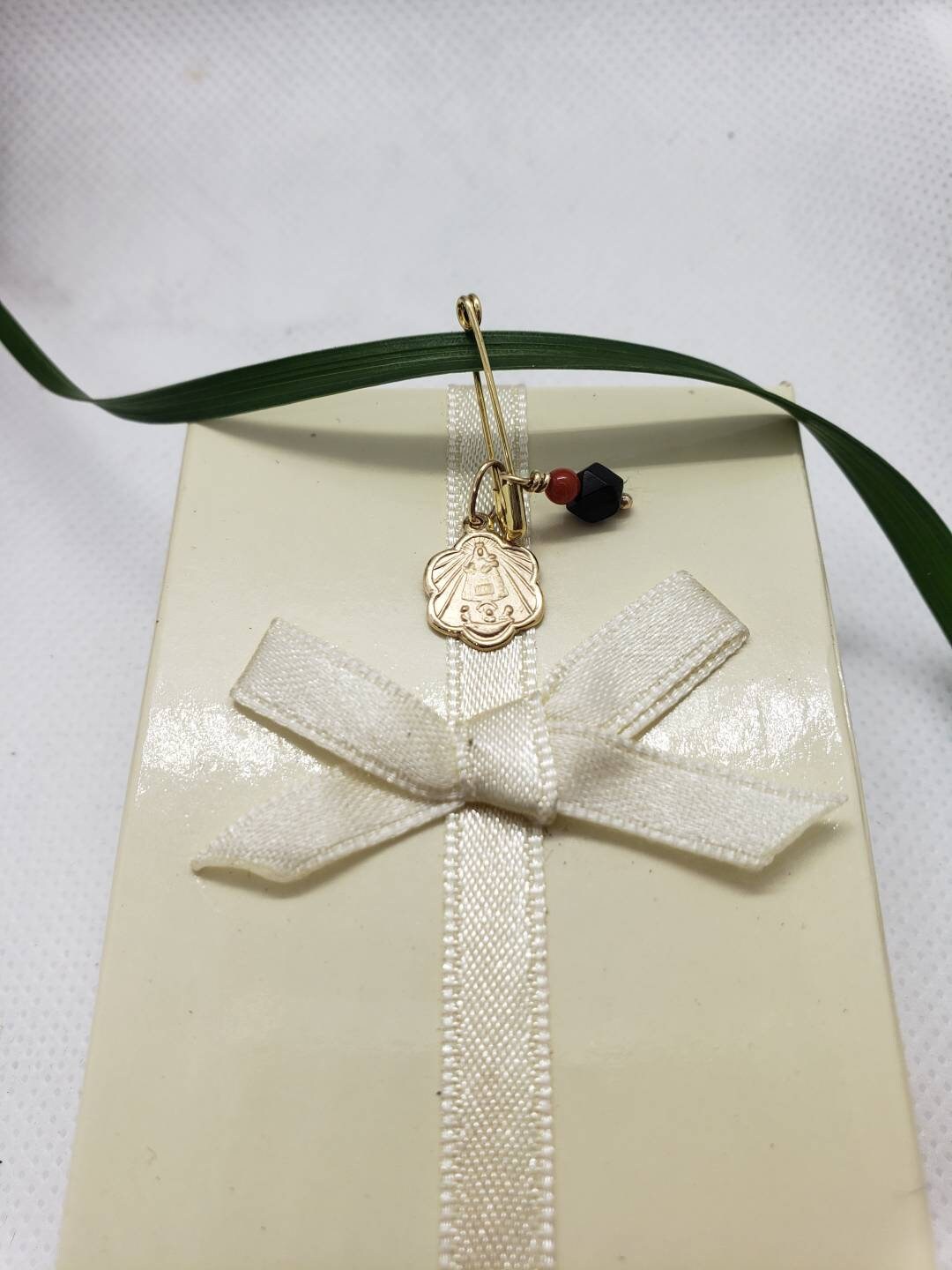 Saint Caridad Medal/ virgin Caridad/ pendant/14kt solid gold medal ...