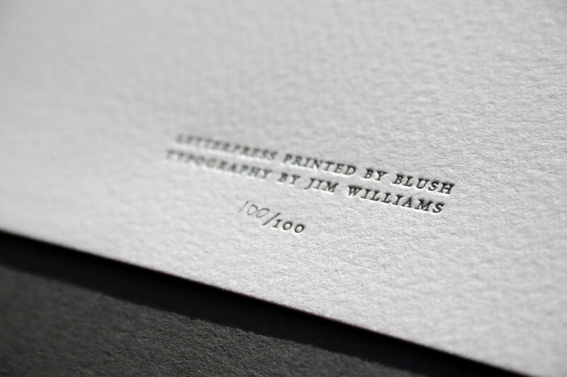 Centaur Letterpress Typography Print - Etsy