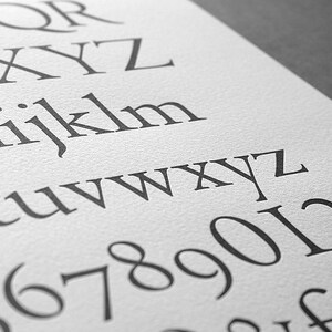 Centaur Letterpress Typography Print - Etsy