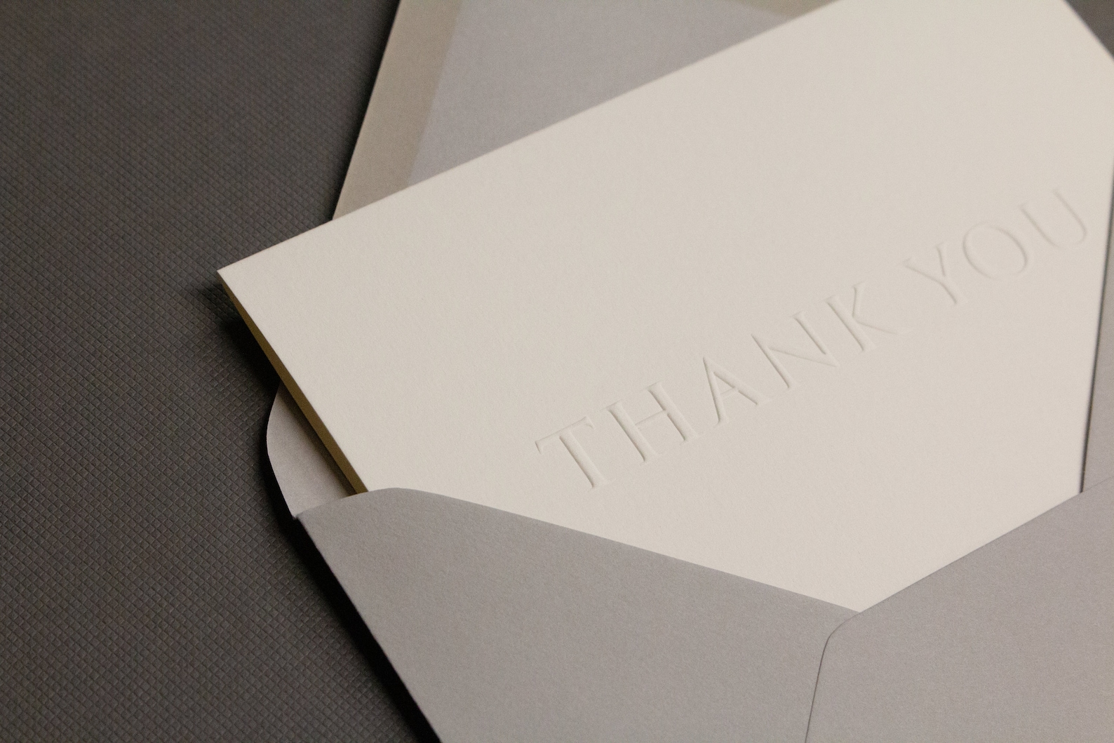 Embossed Thank You Cards Set of 6 - Etsy