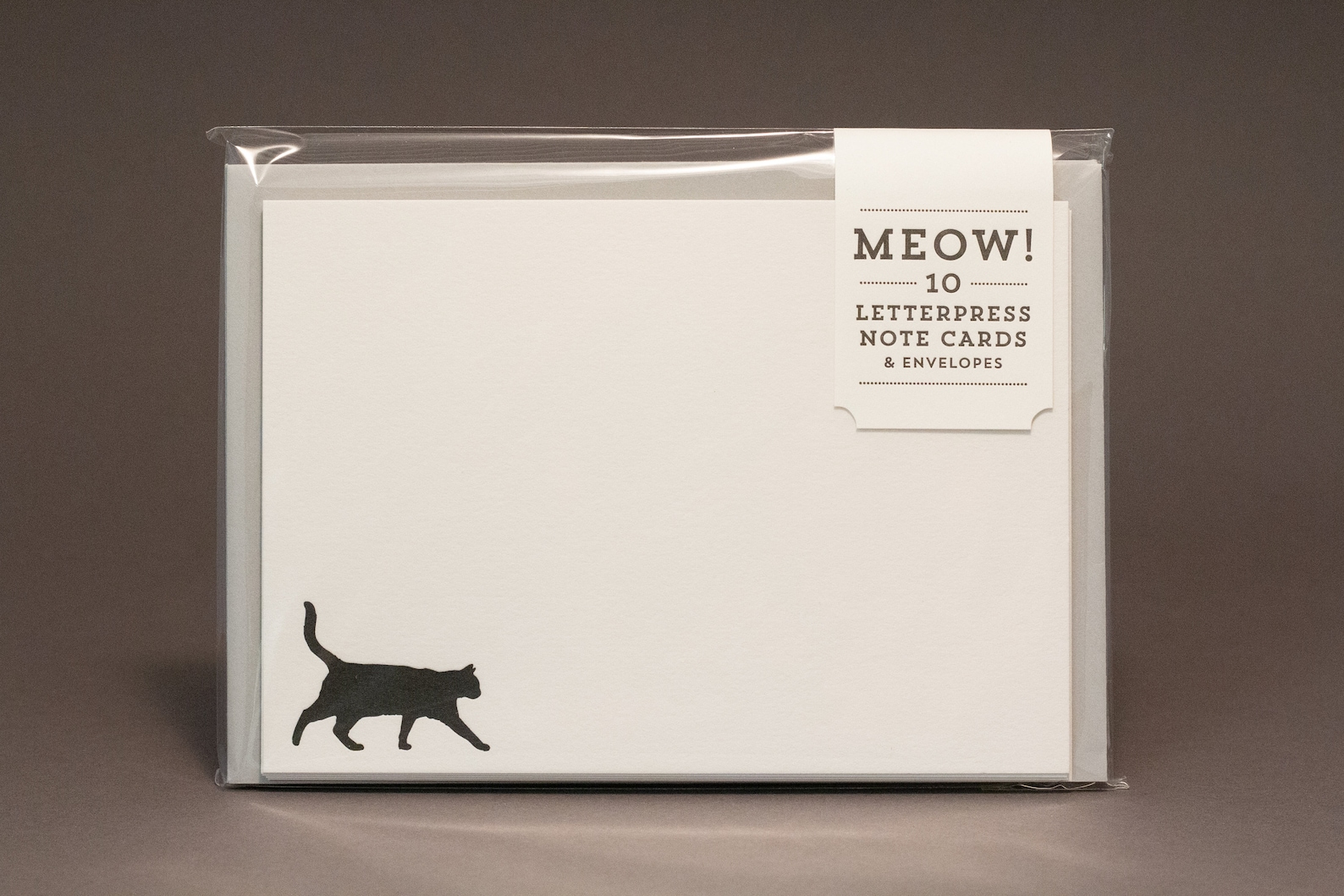 Cat Letterpress Note Cards - Etsy