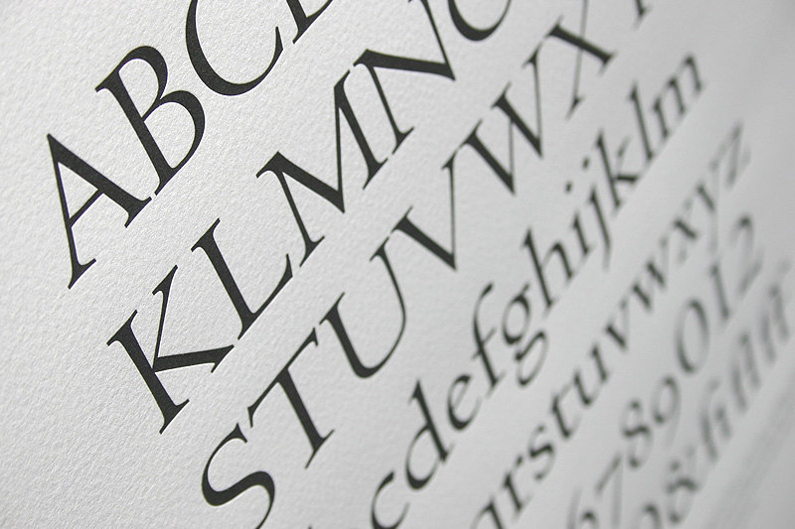 Centaur Letterpress Typography Print - Etsy