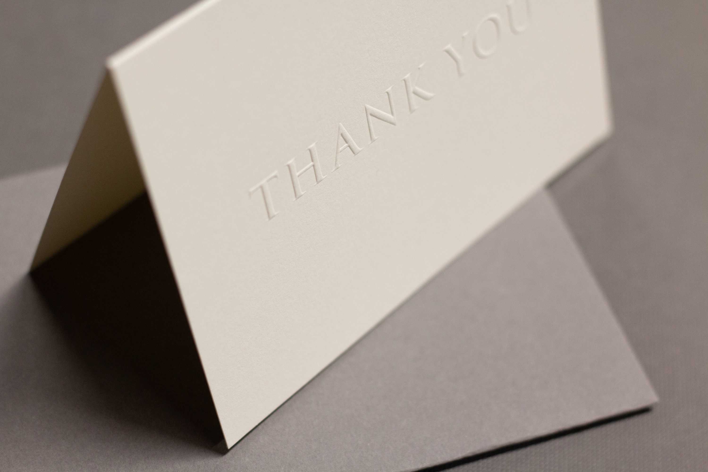 Embossed Thank You Cards Set of 6 - Etsy UK