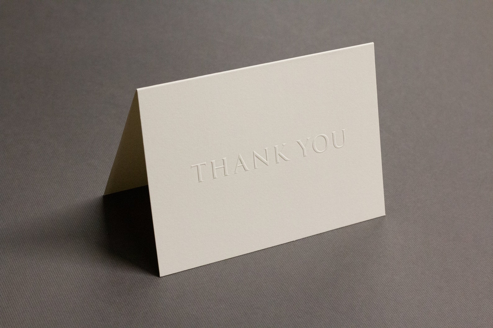 Embossed Thank You Cards Set of 6 - Etsy