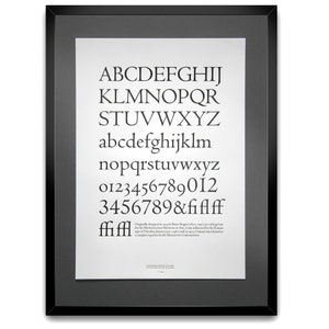 Centaur Letterpress Typography Print - Etsy