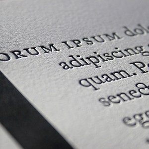 Lorem Ipsum Dolor Letterpress Typography Print - Etsy UK