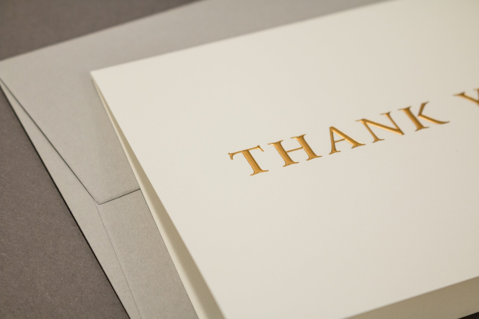 Embossed Gold Hot Foil Thank You Cards / Gift Set / Gold - Etsy