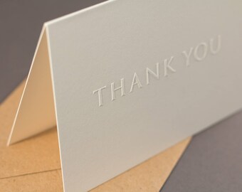 Embossed Thank You Cards Gift Set | Etsy UK