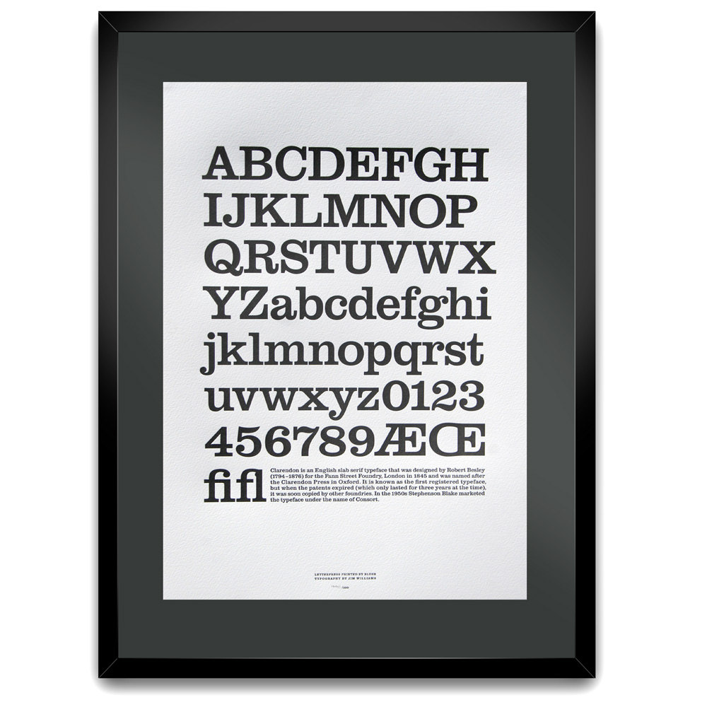 Clarendon Typeface