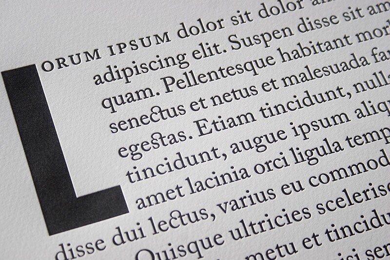 Lorem Ipsum Dolor Letterpress Typography Print - Etsy UK