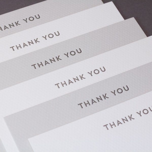 Letterpress Thank - Etsy