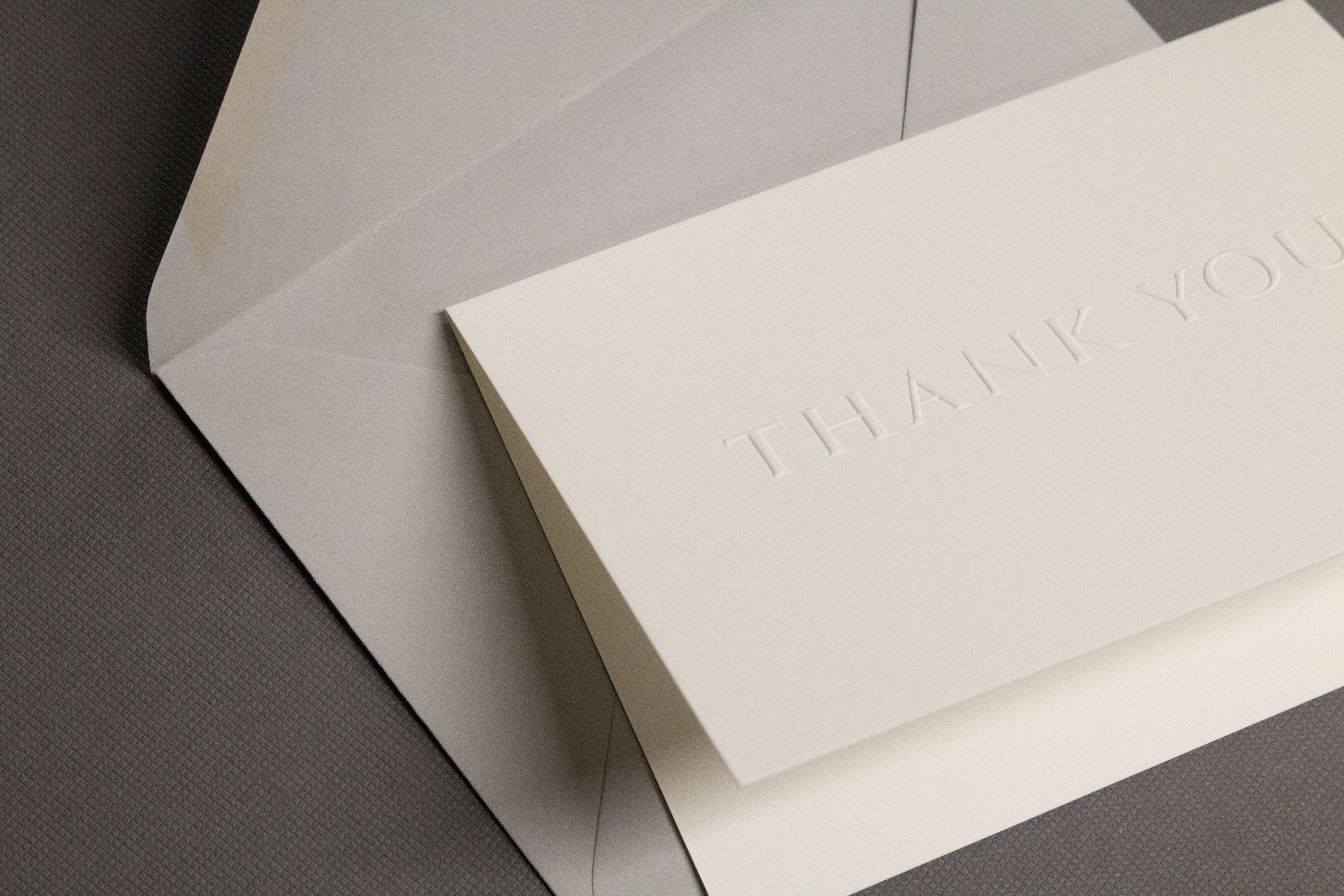 Embossed Thank You Cards Set of 6 - Etsy UK