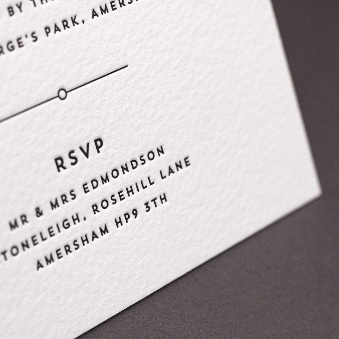 Edmondson Letterpress Wedding Invitation Save the Date - Etsy UK