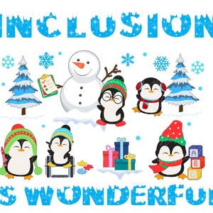 Inclusion is Wonderful Winter Wonderland PNG - Etsy