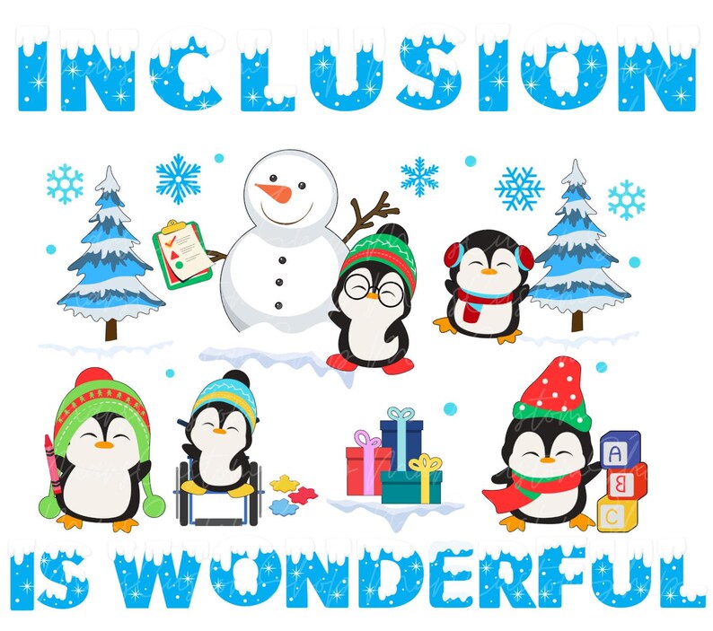 Inclusion Winter Wonderland PNG - Etsy