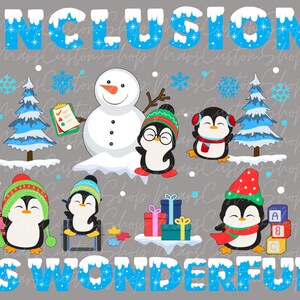 Inclusion is Wonderful Winter Wonderland PNG - Etsy