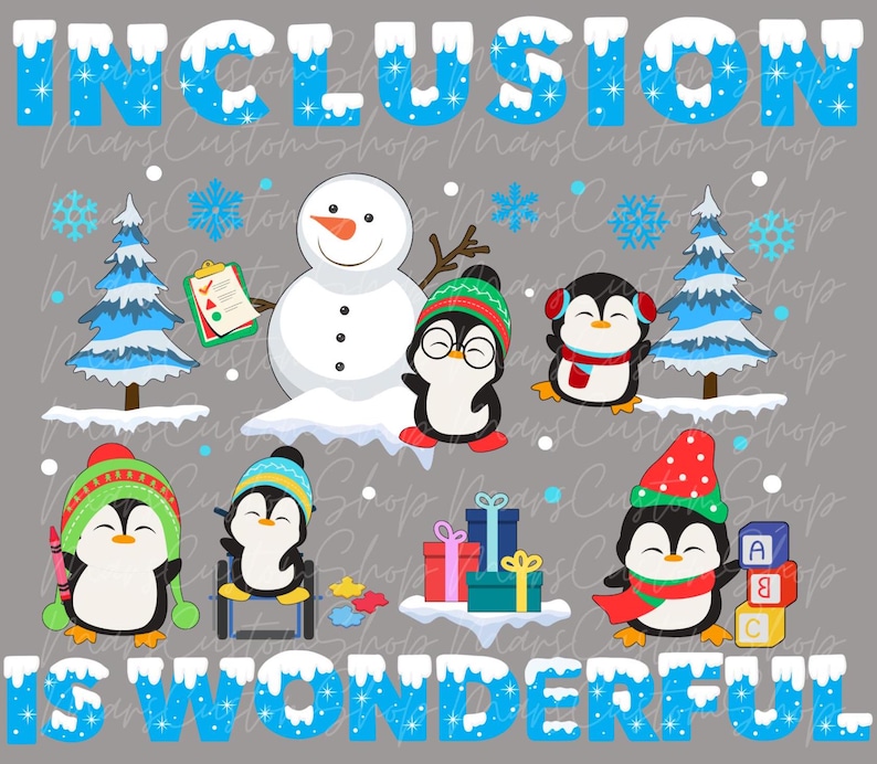 Inclusion Winter Wonderland PNG - Etsy