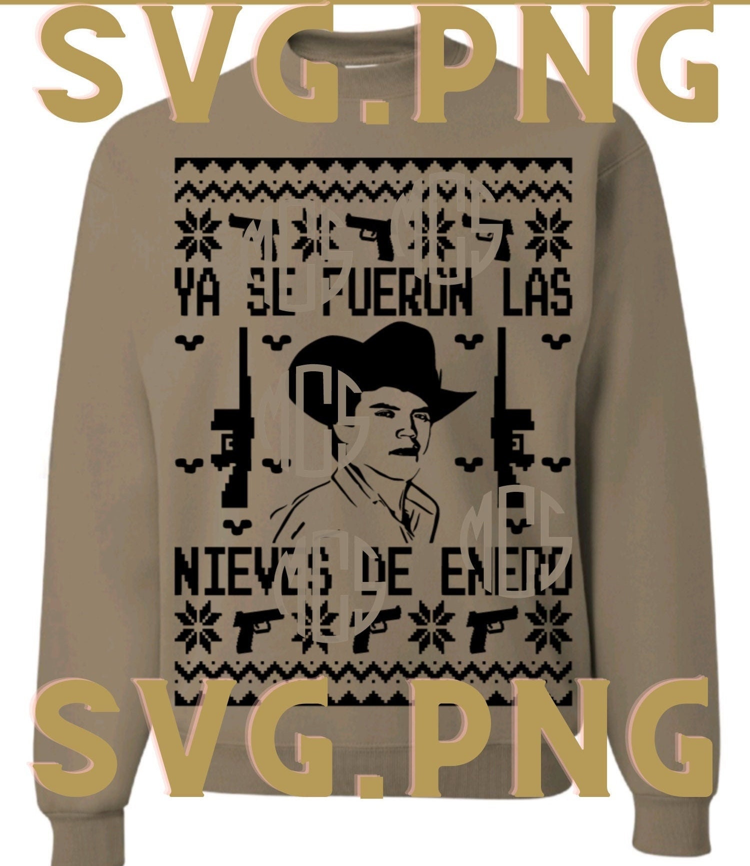Chalino Sanchez Ugly Sweater SVG & PNG - Etsy