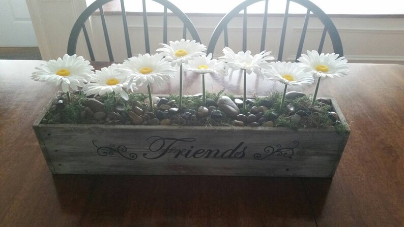 Reclaimed Wooden Planter Flower Box Hand Painted Planter - Etsy