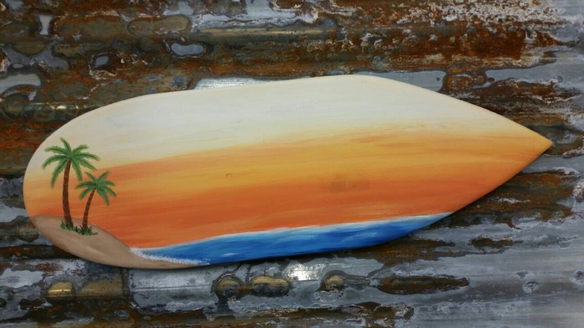 Palm Tree Surfboard Name Plate Surfboard Sign Surfboard - Etsy