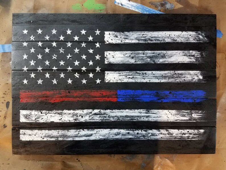 LEO Flag Thin Blue Line American Flag Police Flag - Etsy