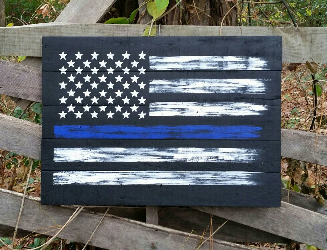 LEO Flag Thin Blue Line American Flag Police Flag - Etsy