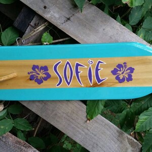Surfboard Name Plate, Surfboard Sign, Surfboard Decor, Custom Surfboard ...