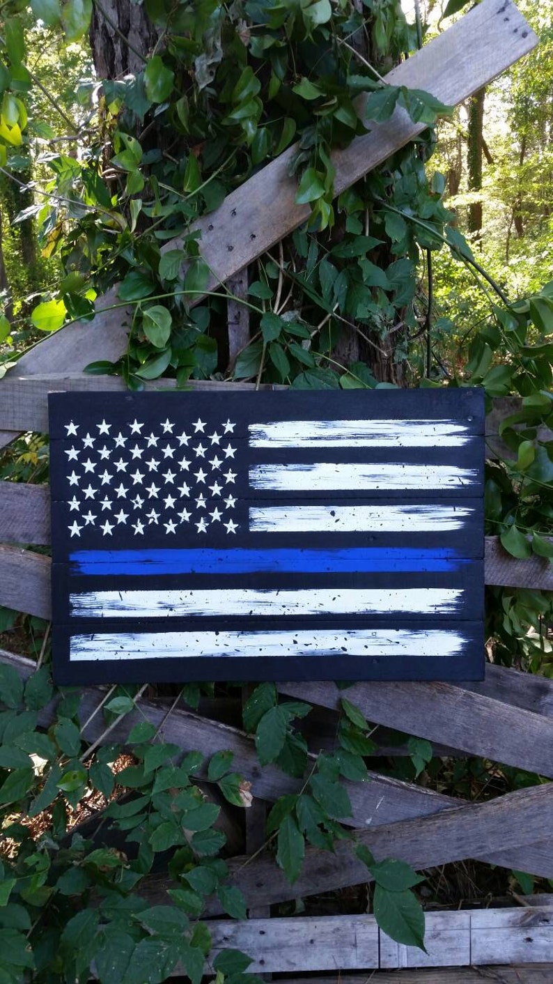 LEO Flag Thin Blue Line American Flag Police Flag - Etsy