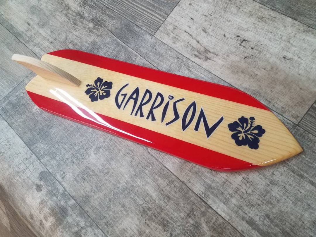 Surfboard Name Plate, Surfboard Sign, Surfboard Decor, Custom Surfboard ...