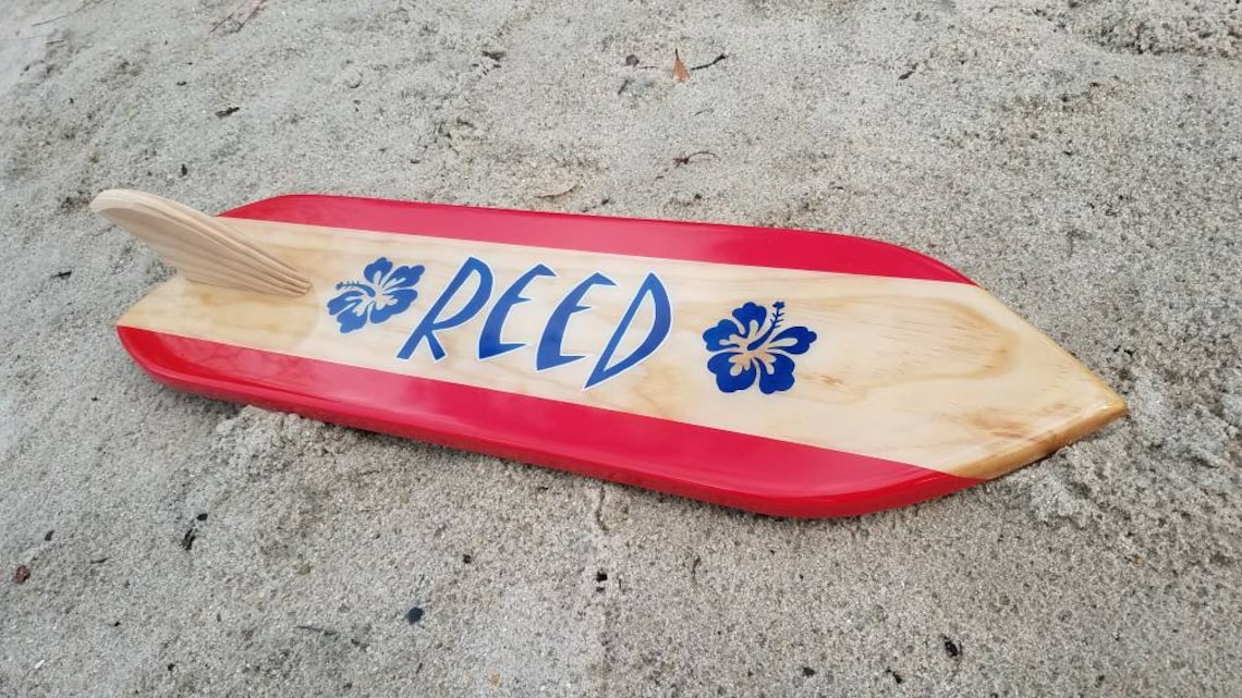 Surfboard Name Plate Surfboard Sign Surfboard Decor Custom - Etsy