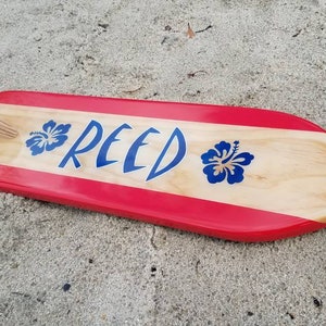 Surfboard Name Plate, Surfboard Sign, Surfboard Decor, Custom Surfboard ...