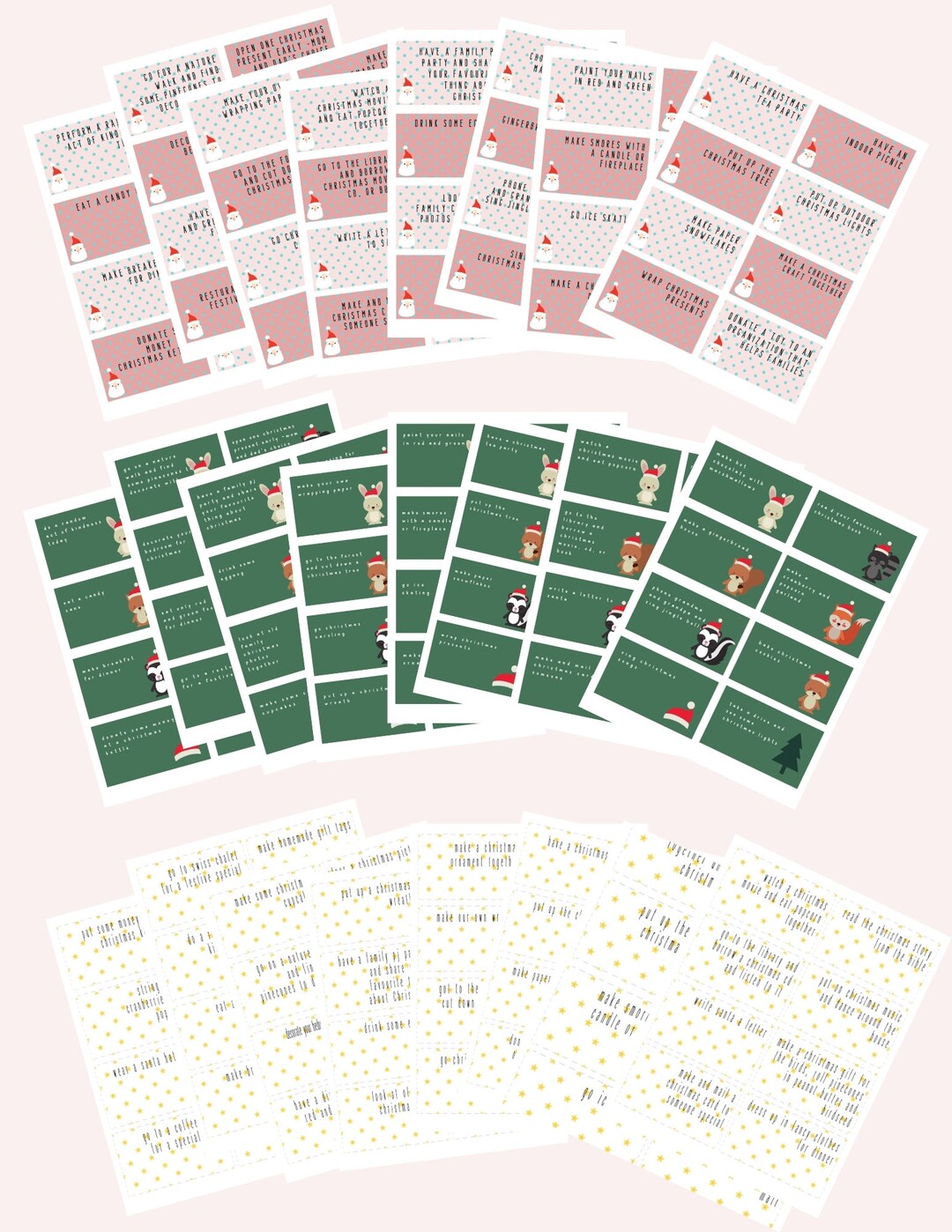 Printable Advent Activity Cards/advent/digital Download/advent Activity ...