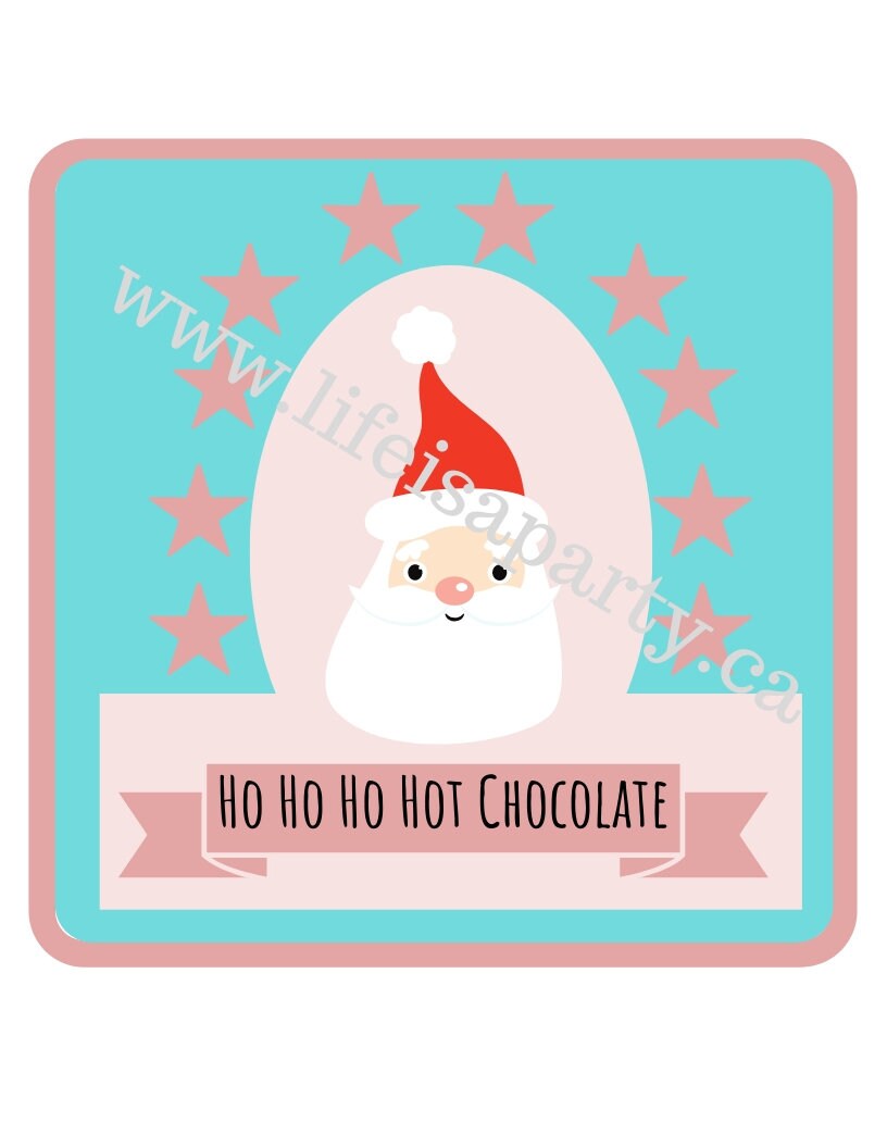 Hot Chocolate Bar Printable Kit/digital Download/christmas Party ...