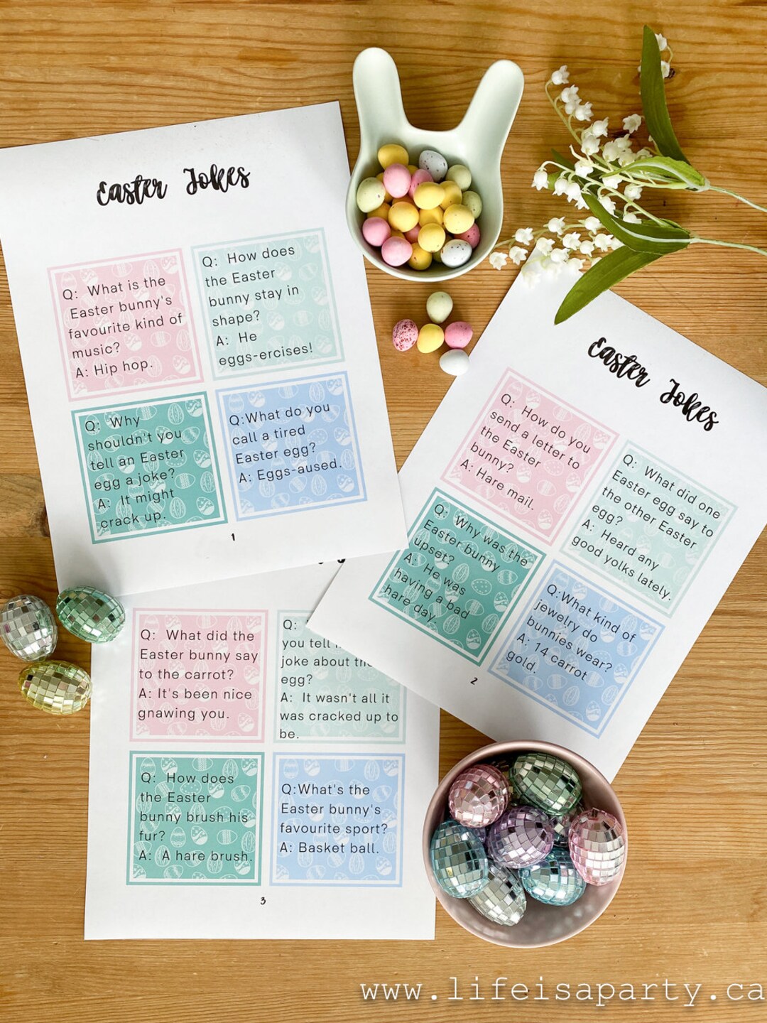 Easter Jokes Lunch Box Notes/lunch Box Notes/printable Easter Jokes ...