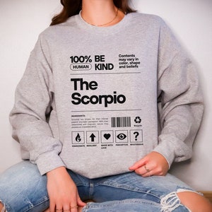 Zodiac Scorpio Crewneck Sweatshirt, Celestial Scorpio Sweatshirt ...