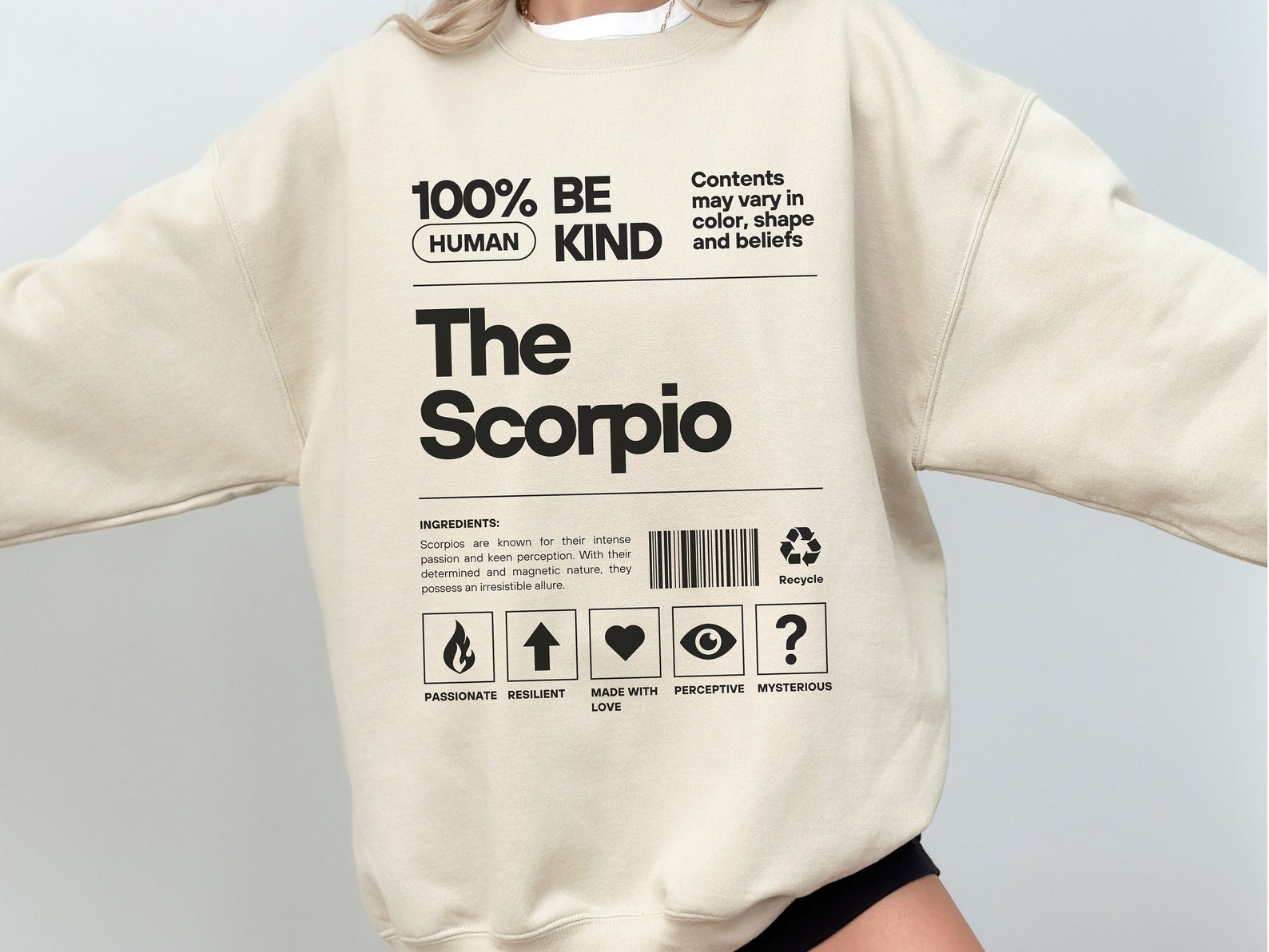 Zodiac Scorpio Crewneck Sweatshirt, Celestial Scorpio Sweatshirt ...