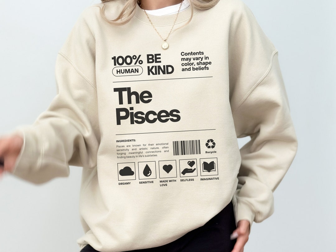 Zodiac Pisces Crewneck Sweatshirt, Astrology Shirt, Gift for Pisces - Etsy