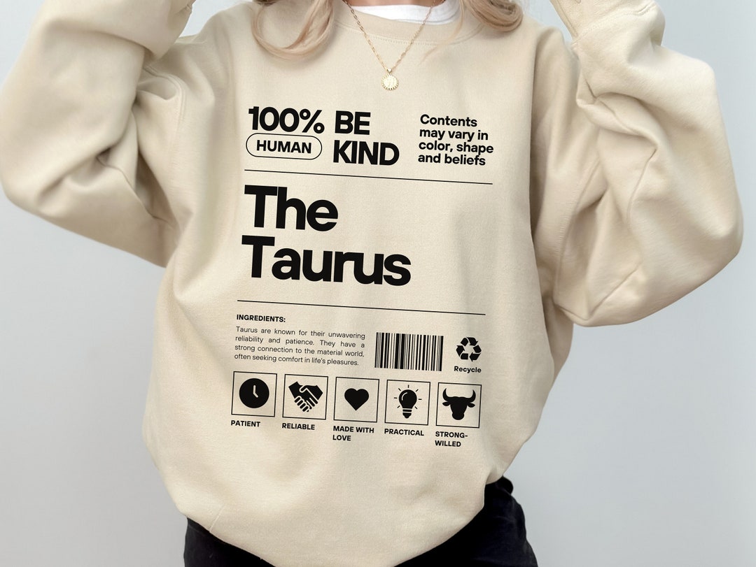 Zodiac Taurus Crewneck Sweatshirt, Astrology Shirt, Gift for Taurus - Etsy