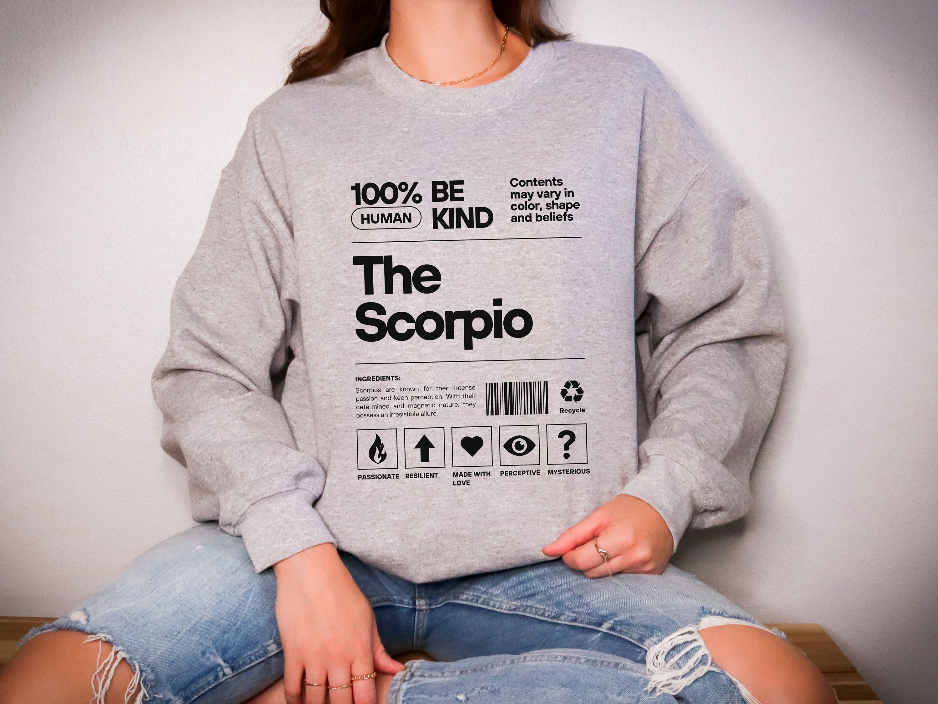 Zodiac Scorpio Crewneck Sweatshirt, Celestial Scorpio Sweatshirt ...