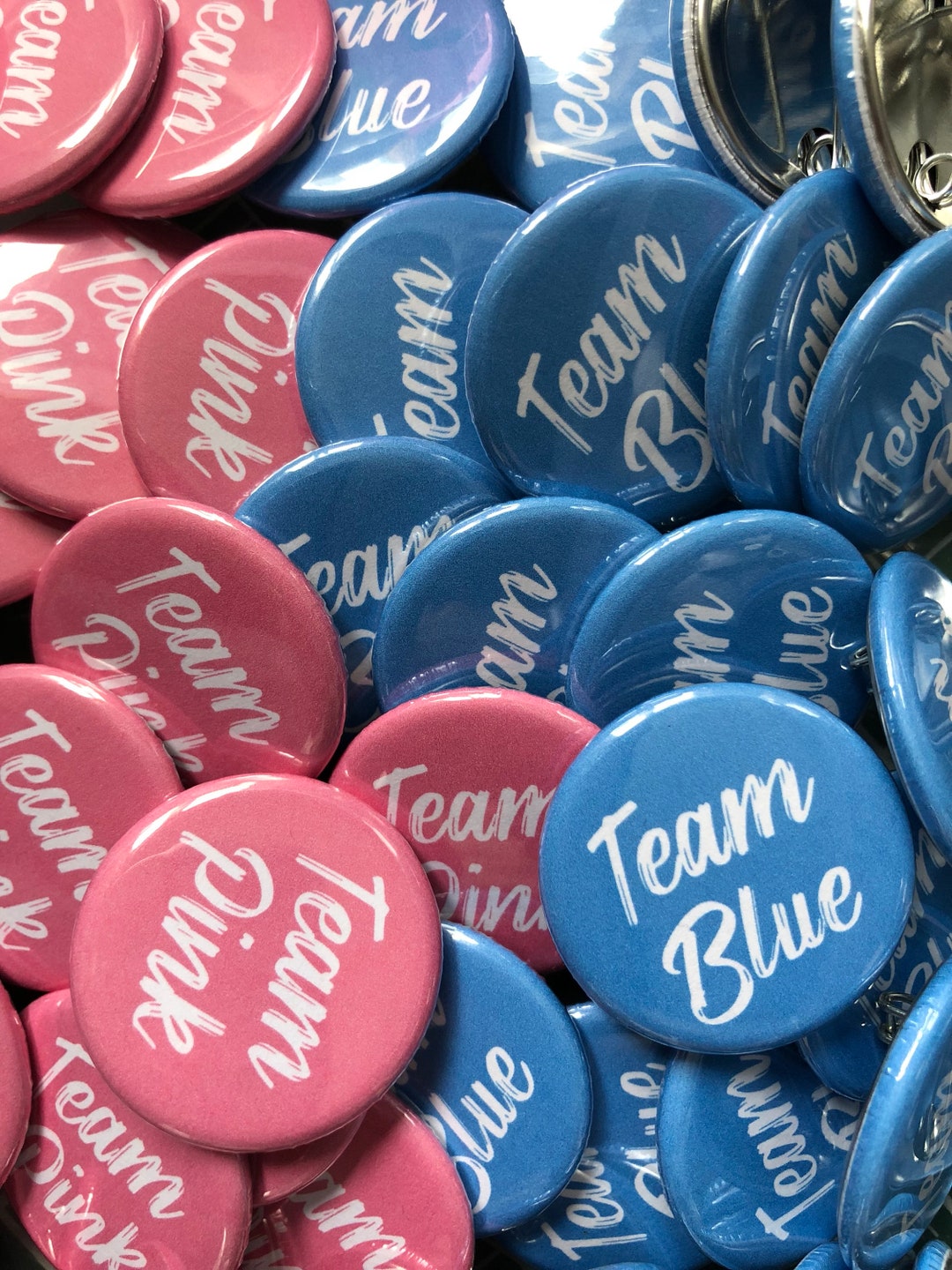 Gender Reveal Party Pin Buttons Baby Shower Buttons Baby - Etsy