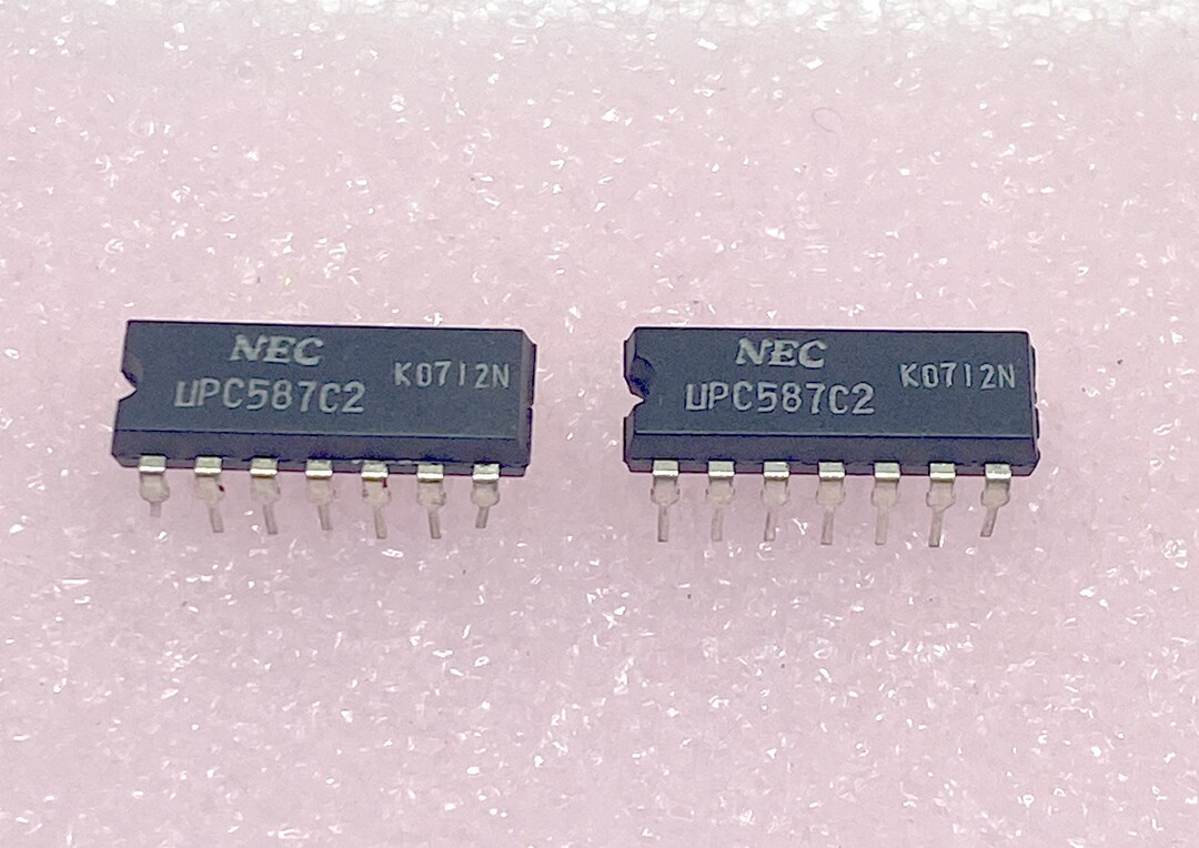 Lot of 2 NEC Upc587c2 Integrated Circuits New Old Stock FM Multiplex ...
