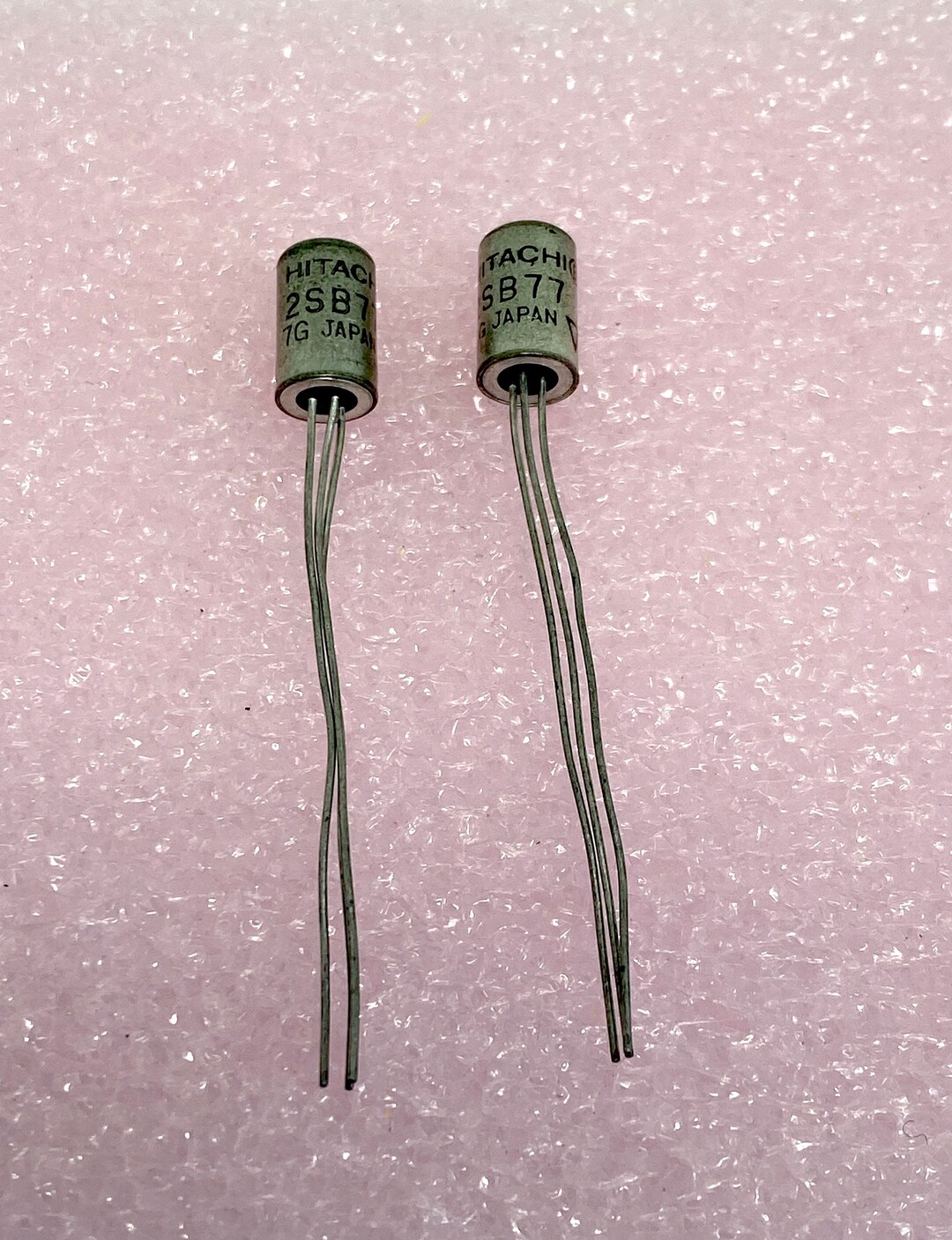 Pair of Hitachi 2SB77 Germanium Transistors Matched HFE New Old Stock ...